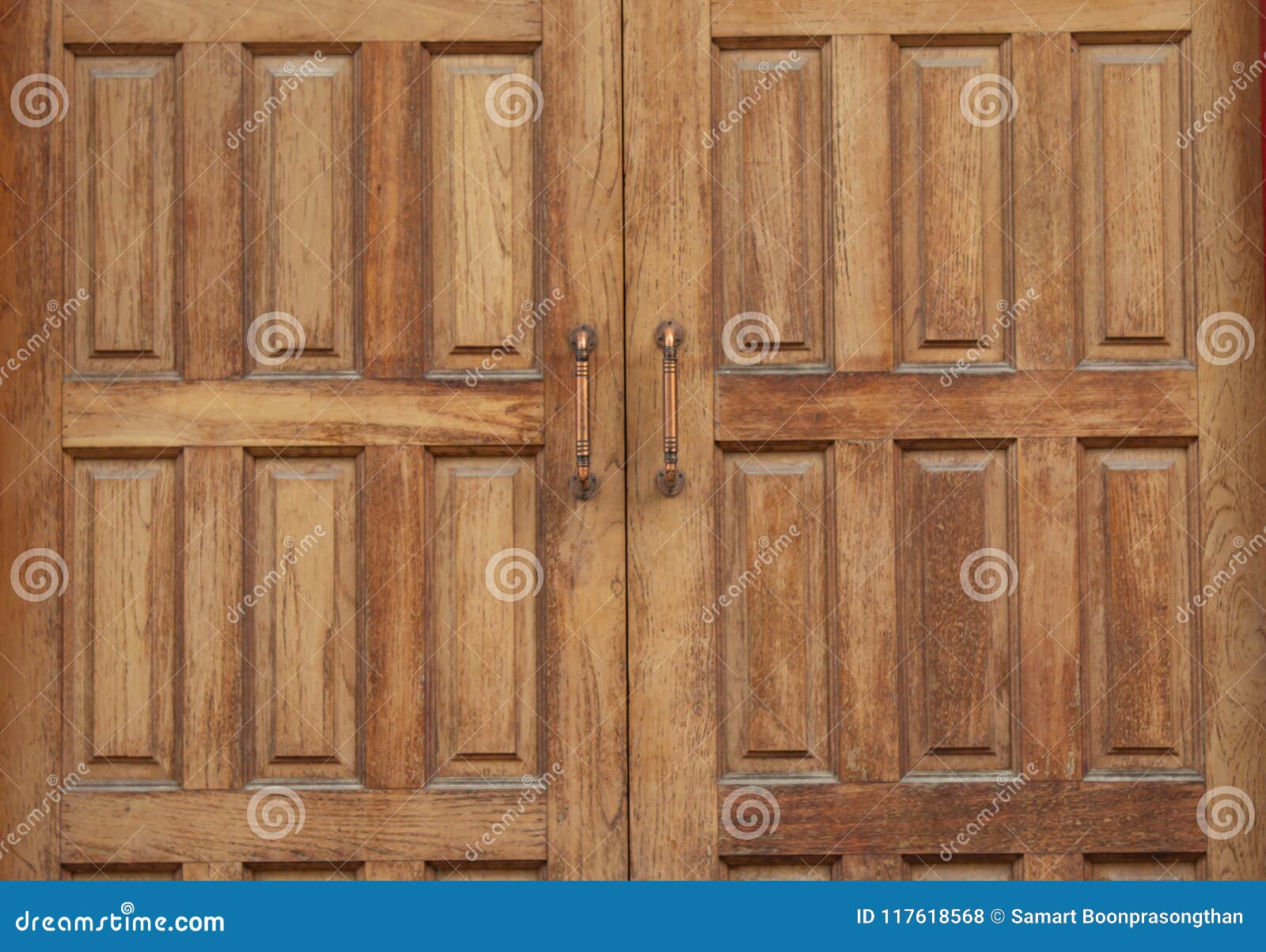 Solid Wood Pattern Used As a Background. Stock Photo - Image of retro ...