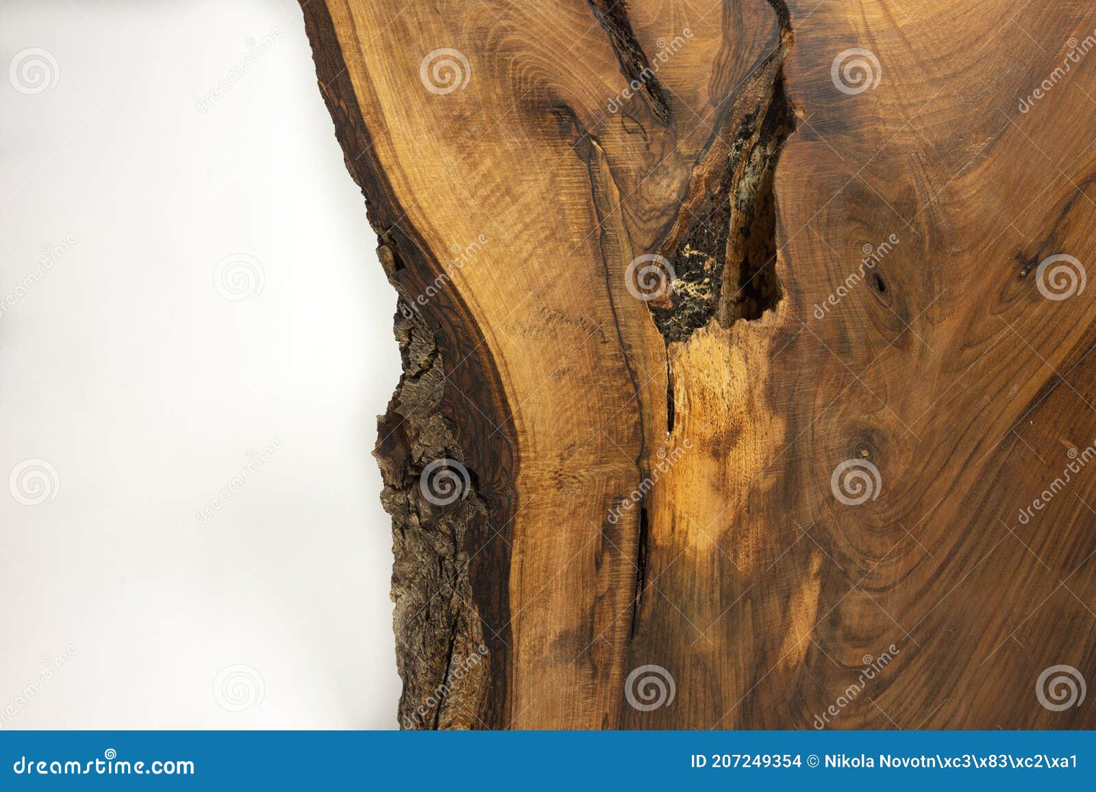 Wooden Texture with Live Edge Stock Photo - Image of wood, branch ...