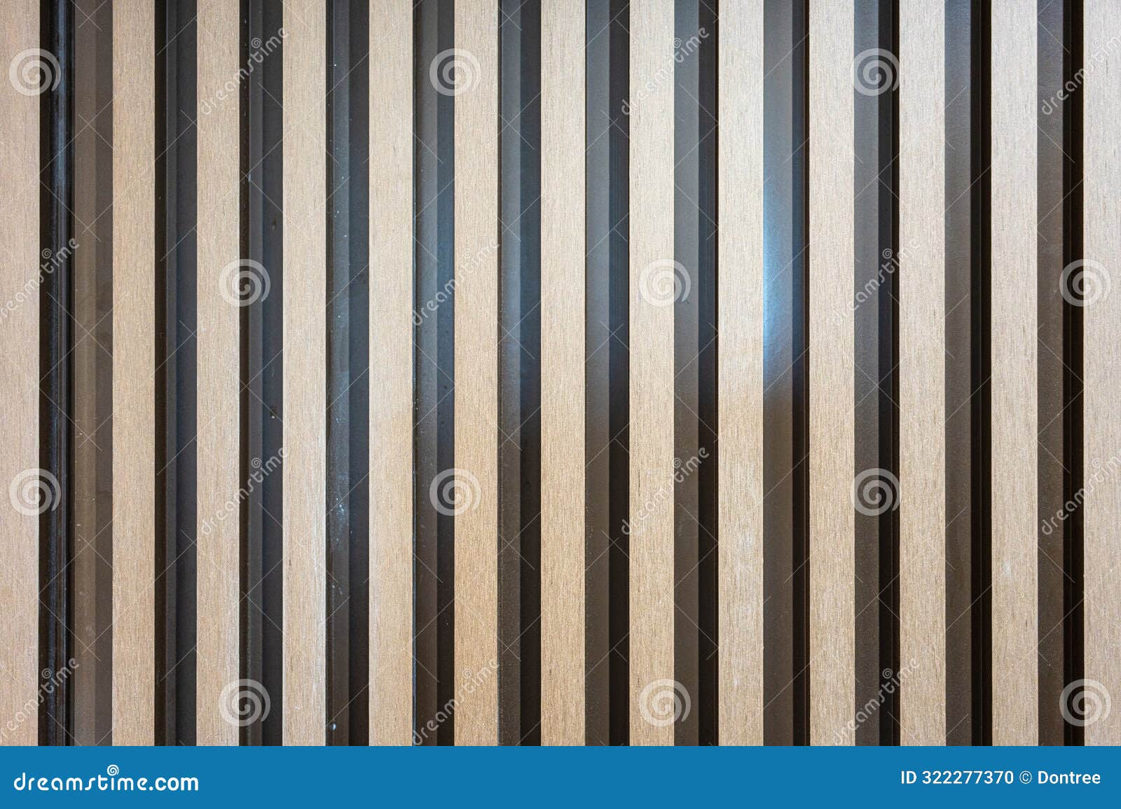 Solid Wooden Battens Wall Pattern Background with Natural Color ...