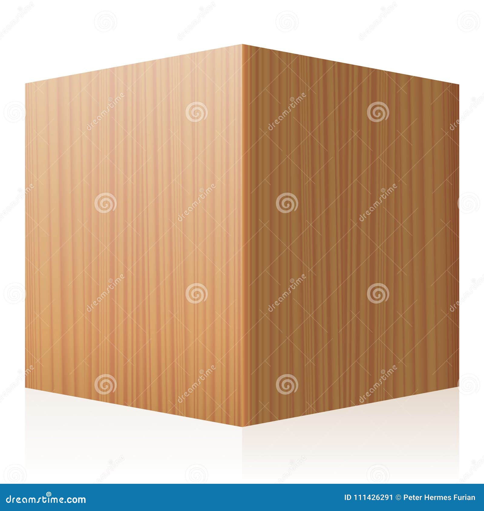 Wooden Cube Presenting Natural Wood Texture Stock Image | CartoonDealer ...