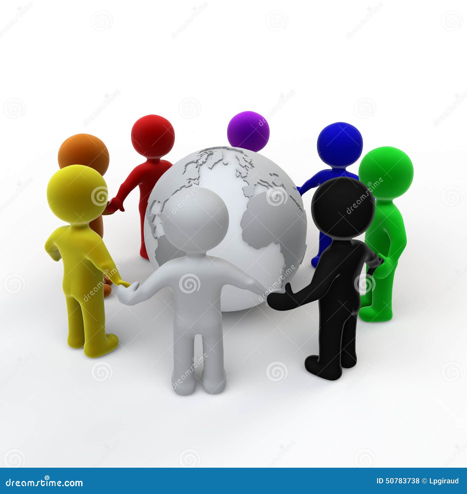 Solidariteit Rond De Wereld Stock Illustratie - Illustration of allen ...