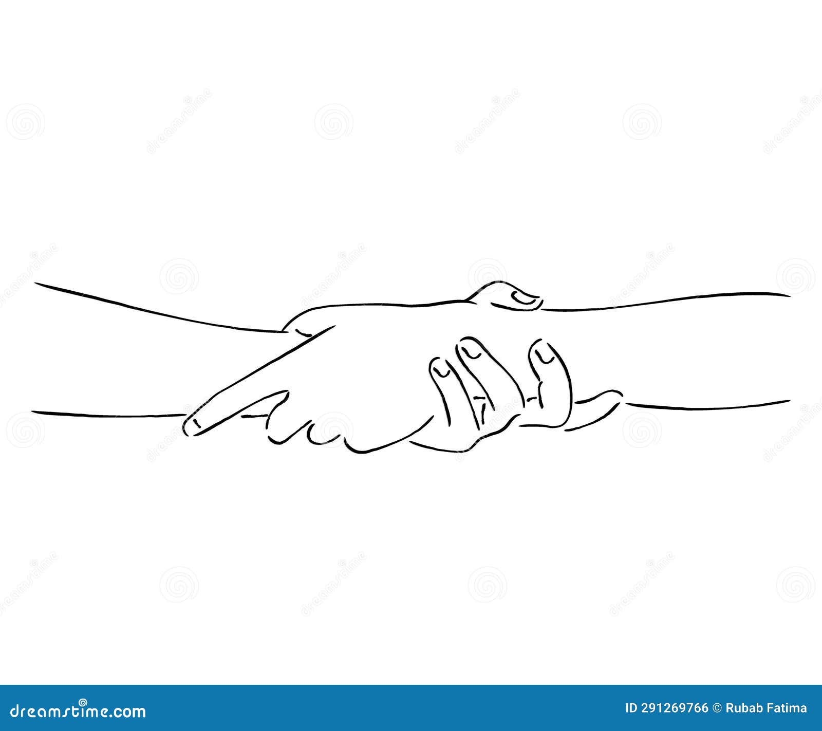 Concept Of Brotherhood With Two Hands Joining Together In Friendship ...