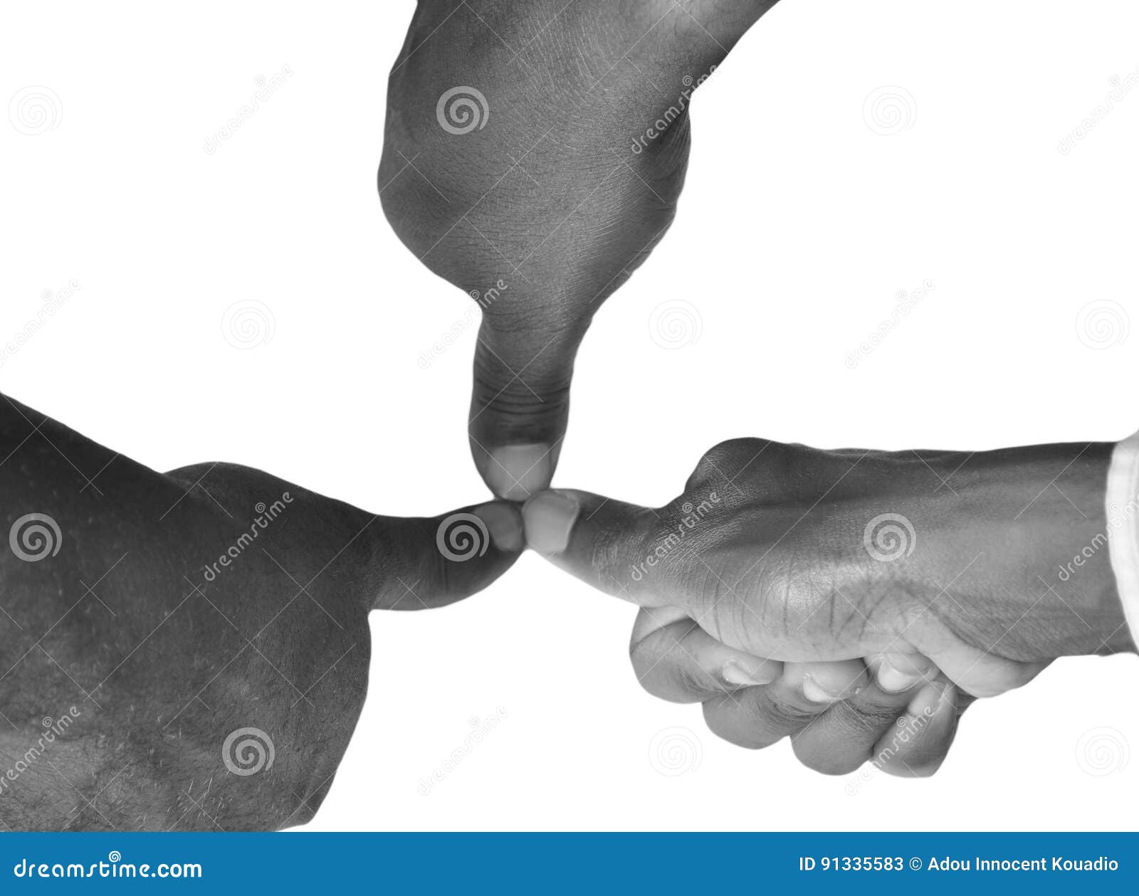 Solidarity Gesture of Hands Stock Image - Image of commitment ...