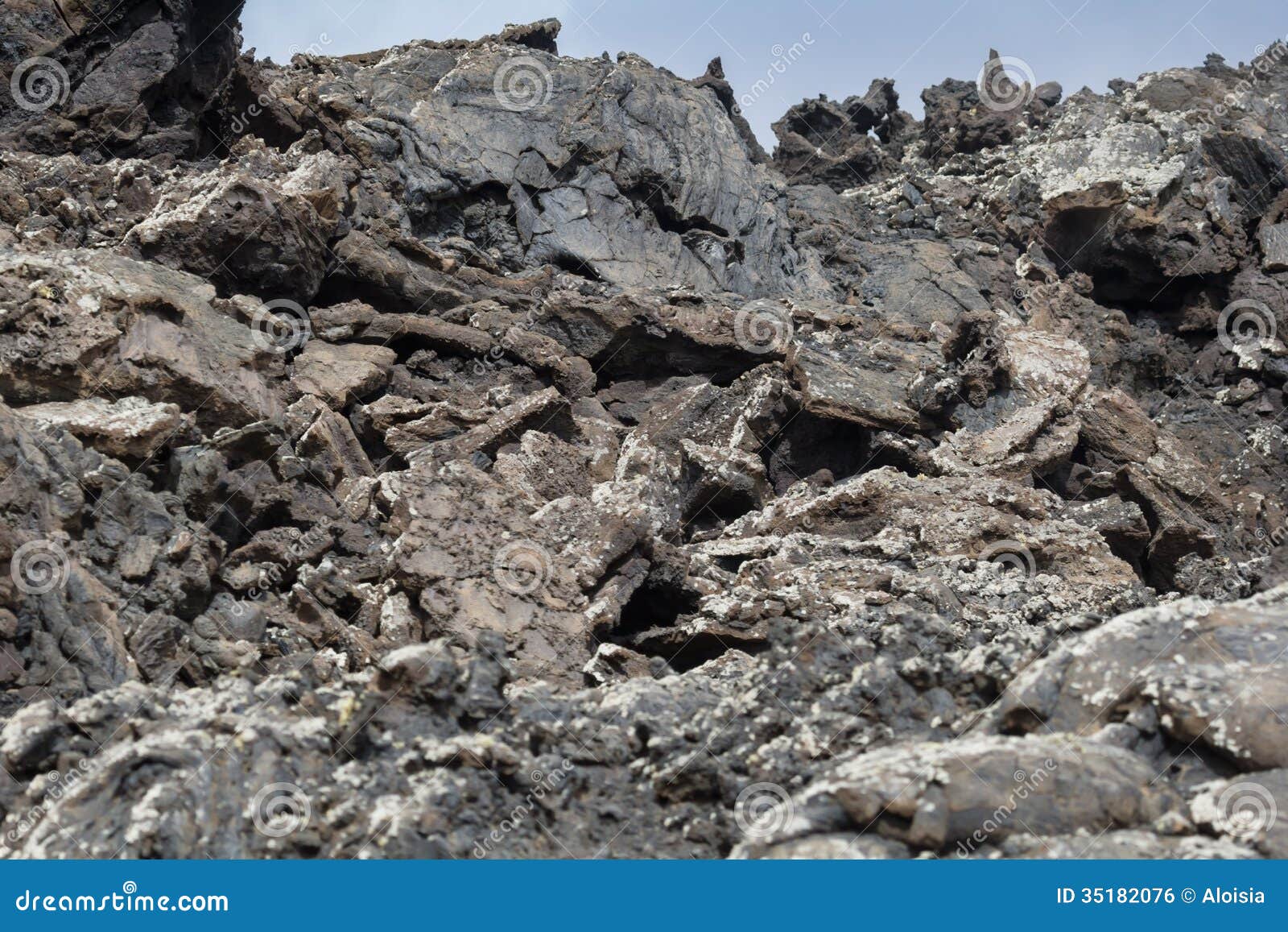 Solidified lava stock photo. Image of flows, boulder - 35182076
