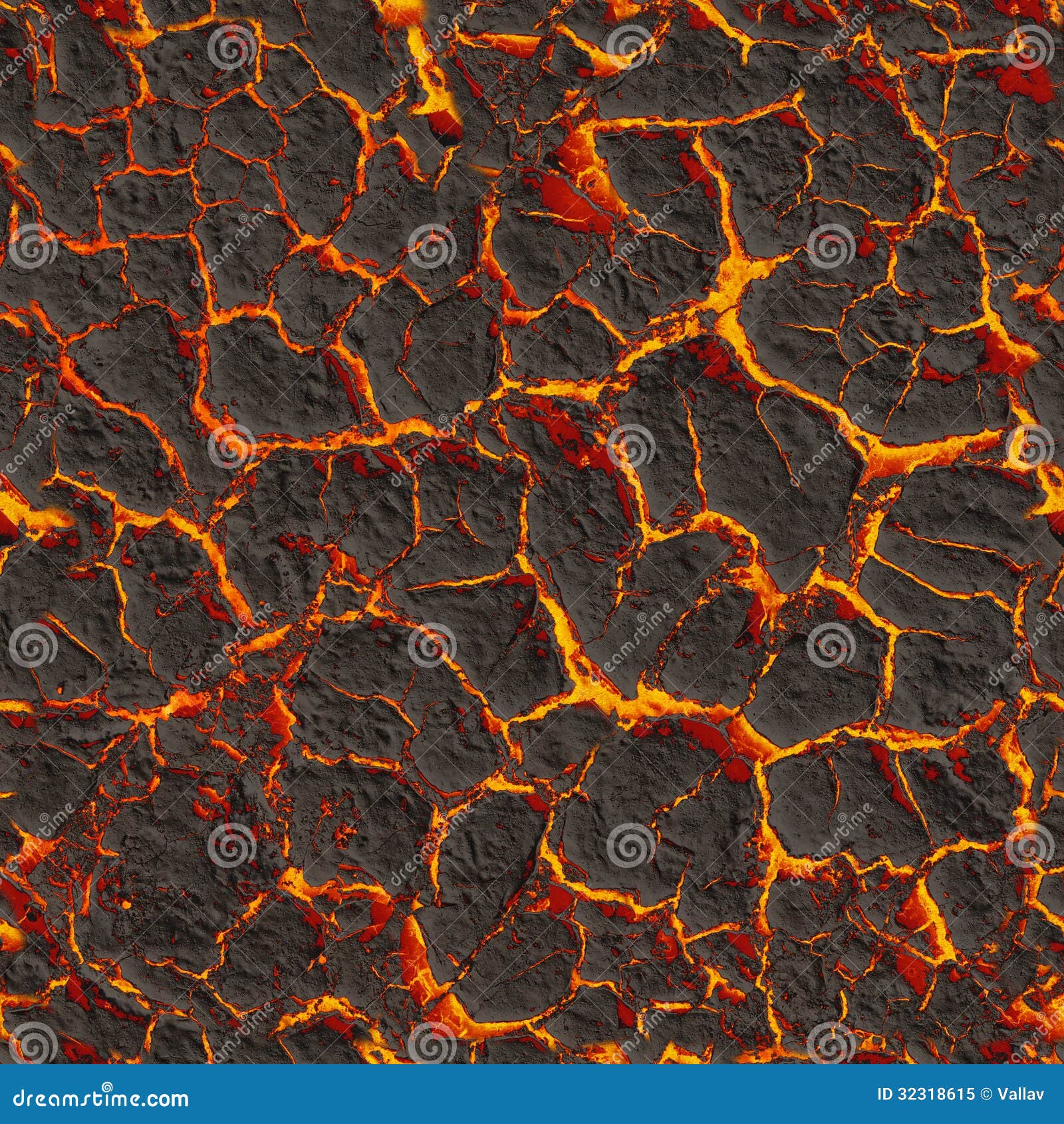 Seamless Magma Texture