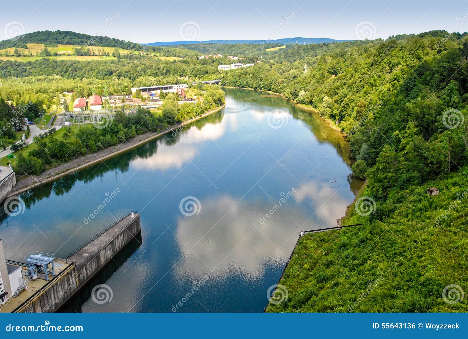 Solina dam stock photo. Image of reservoir, travel, solina - 55643136