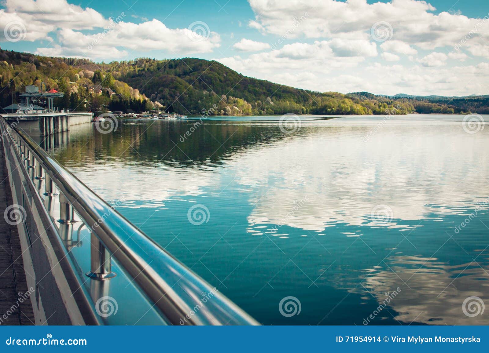 Solina Lake in Bieszczady Mountains Stock Photo - Image of energy ...