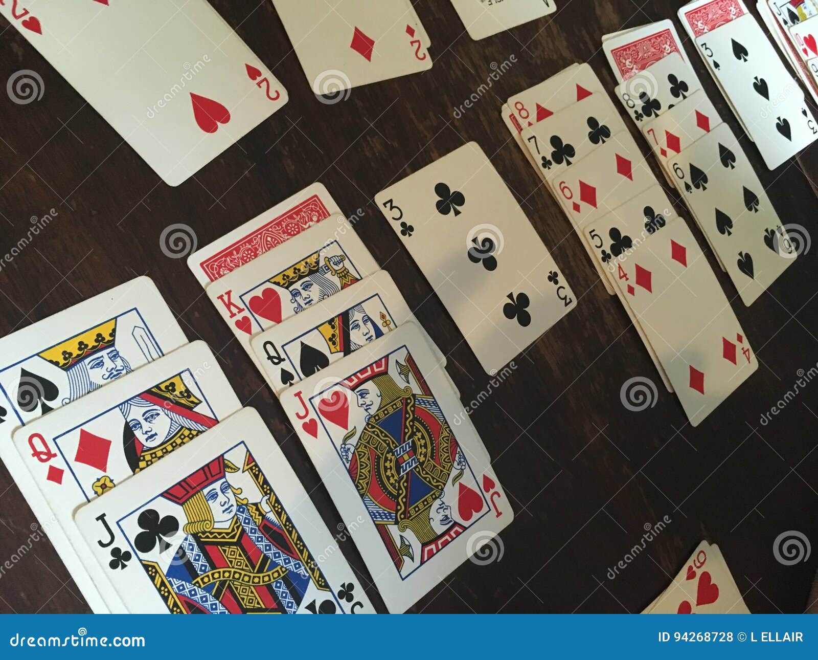 Solitaire stock photo. Image of queens, cards, kings - 94268728