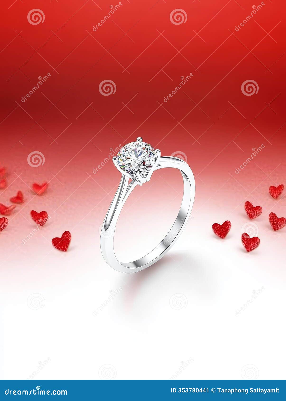 Solitaire Diamond Engagement Ring Elegant Solitaire Diamond Ring ...