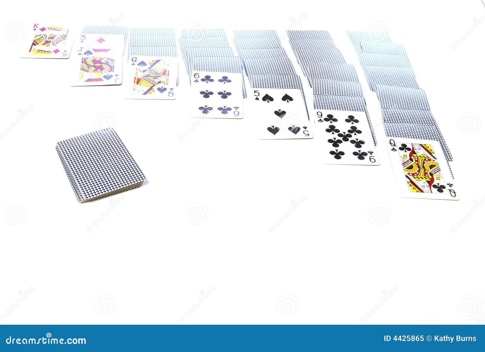 Solitaire Game stock image. Image of solitaire, deck, entertainment ...