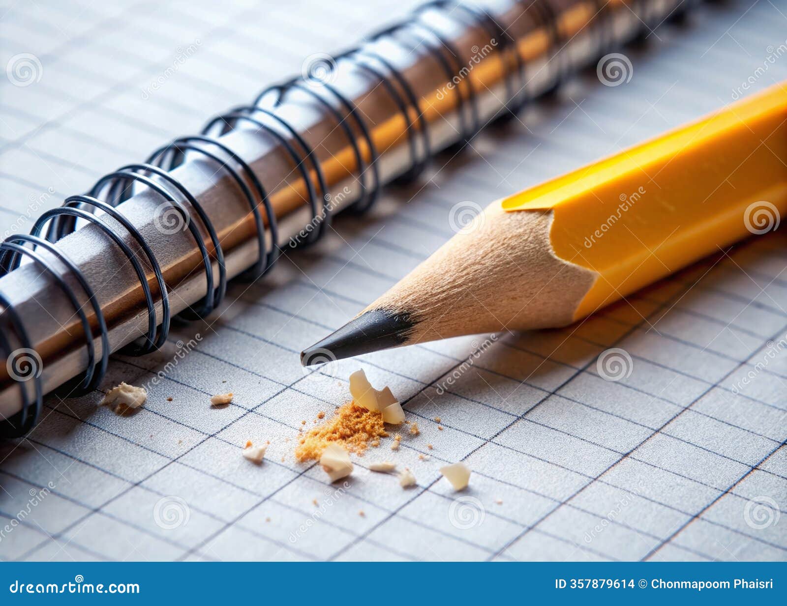 A Broken Pencil on a Blank Notebook Symbolizing Missed Potential and ...