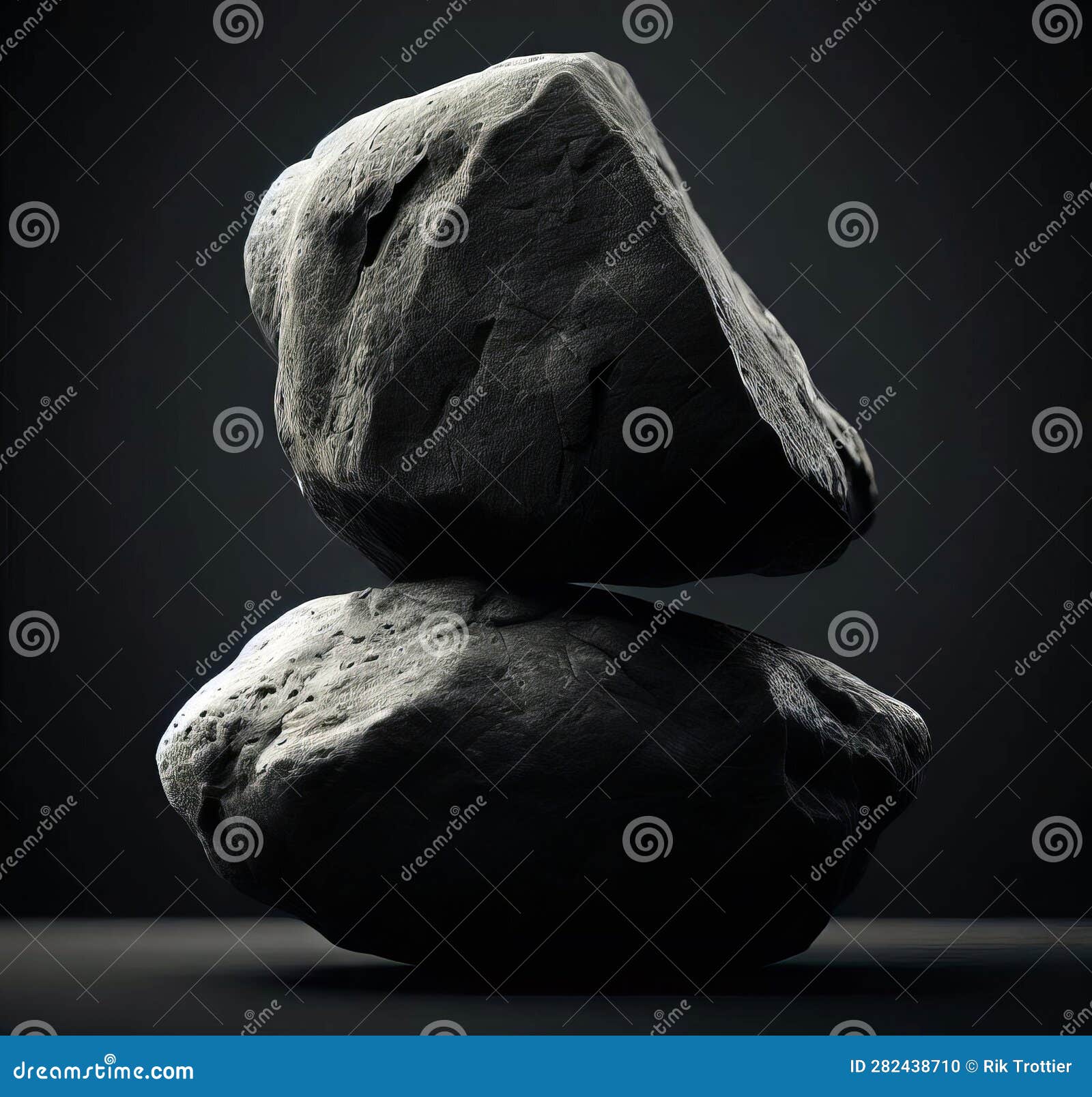 Solitary Rocks and Boulders Stock Illustration - Illustration of ...