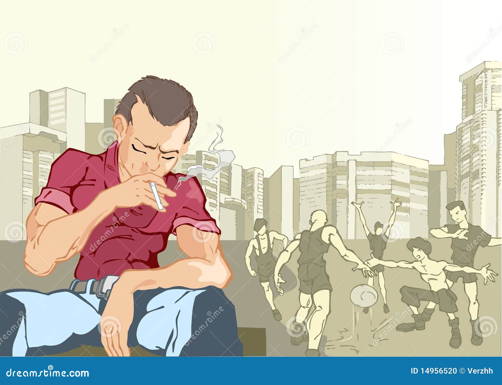 Solitude illustration de vecteur. Illustration du jardin - 14956520