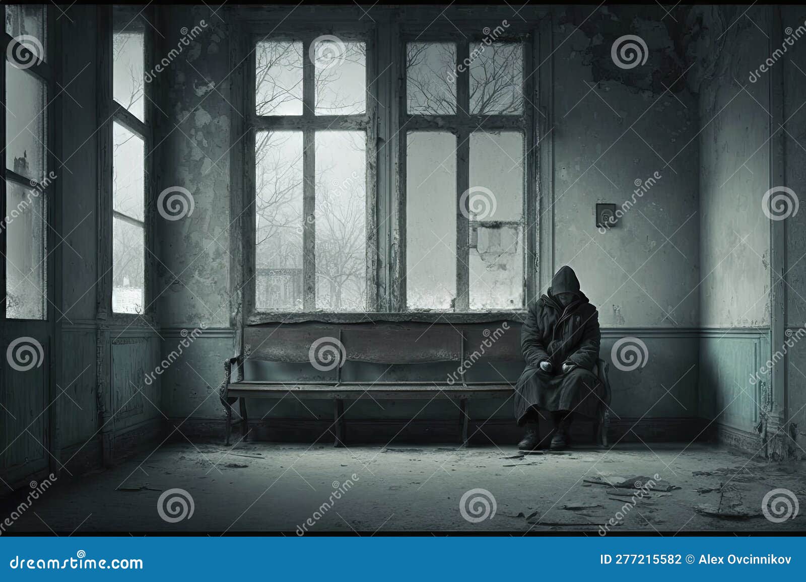 Solitude in Artistic Scale. Perfect for Posters and Wallpapers Stock ...