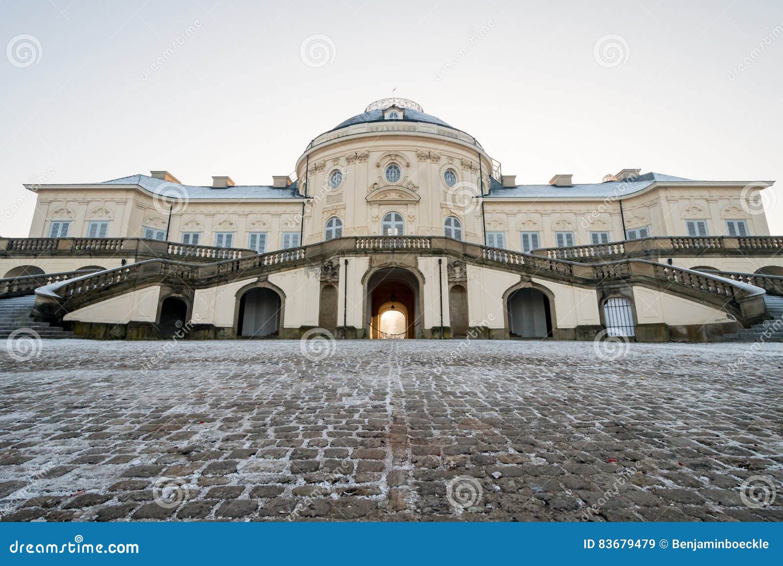 Solitude Castle in the Near of Stuttgart, Germany in Winter Stock Image ...