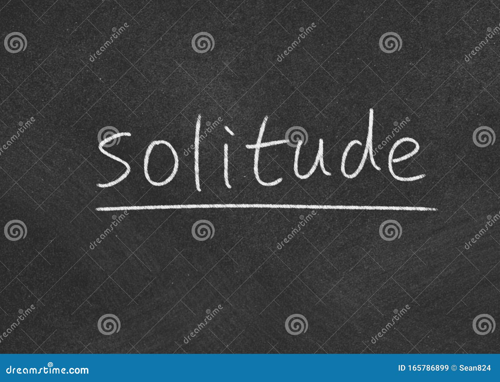 Solitude stock image. Image of education, chalkboard - 165786899