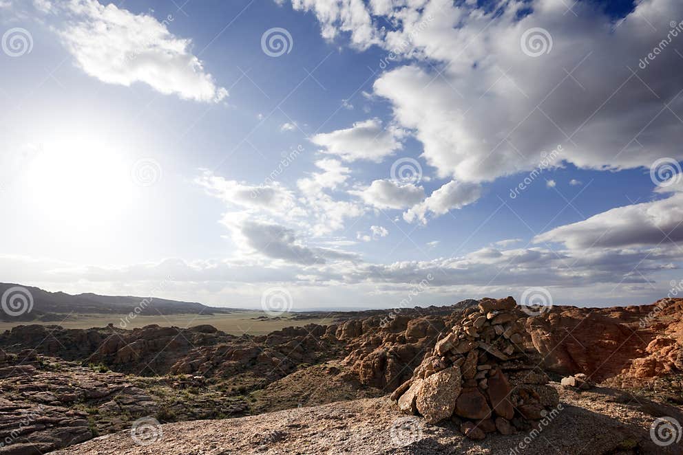 Solitude in the desert stock image. Image of shadow, rock - 28850395