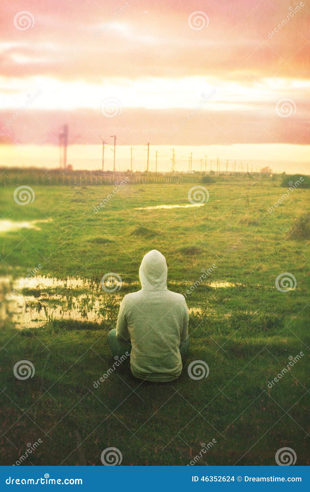 Solitude stock photo. Image of meditation, picturesque - 46352624