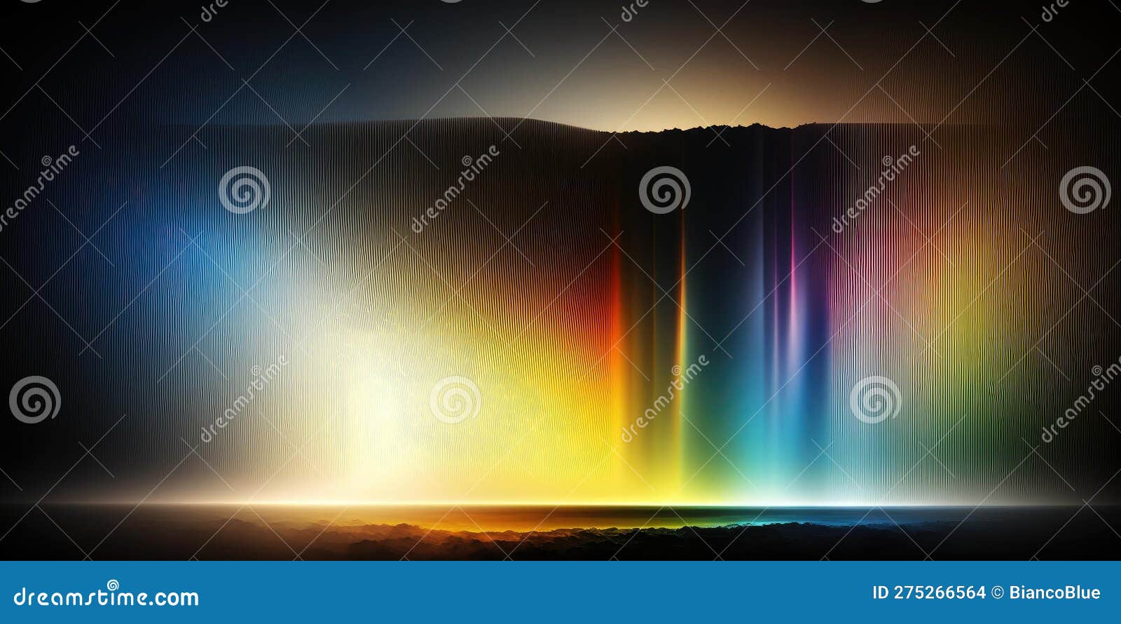 Solitude Landscape with Light Spectrum Gradient of Electromagnetic ...