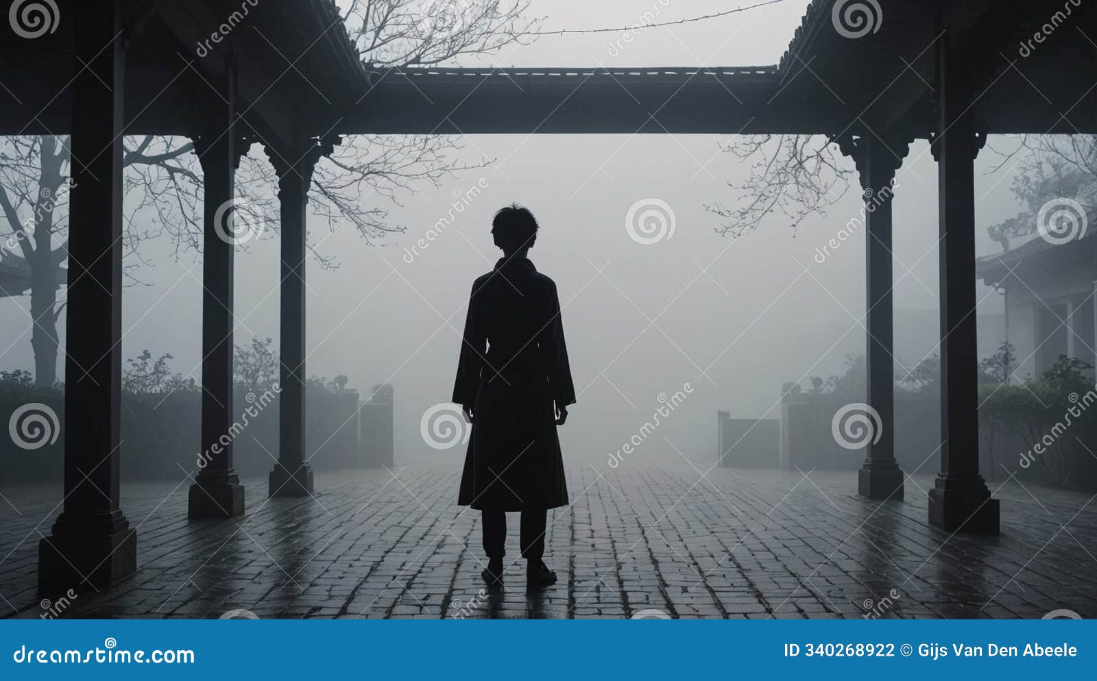 The Silhouette Of An Empty Whale Is Surrounded By Garbage. Inscription ...