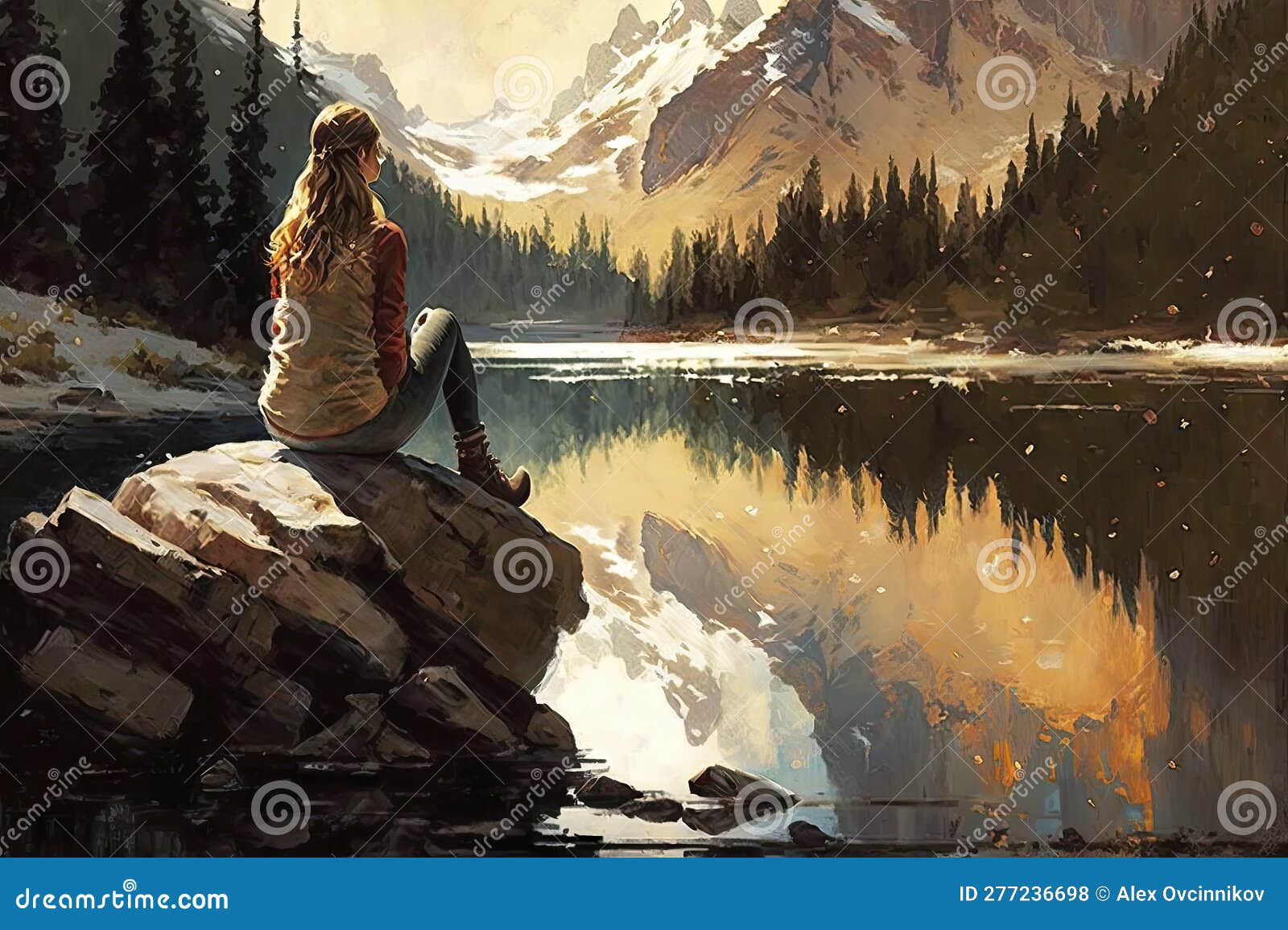 Solitude in Nature. Perfect for Posters and Wallpapers Stock ...