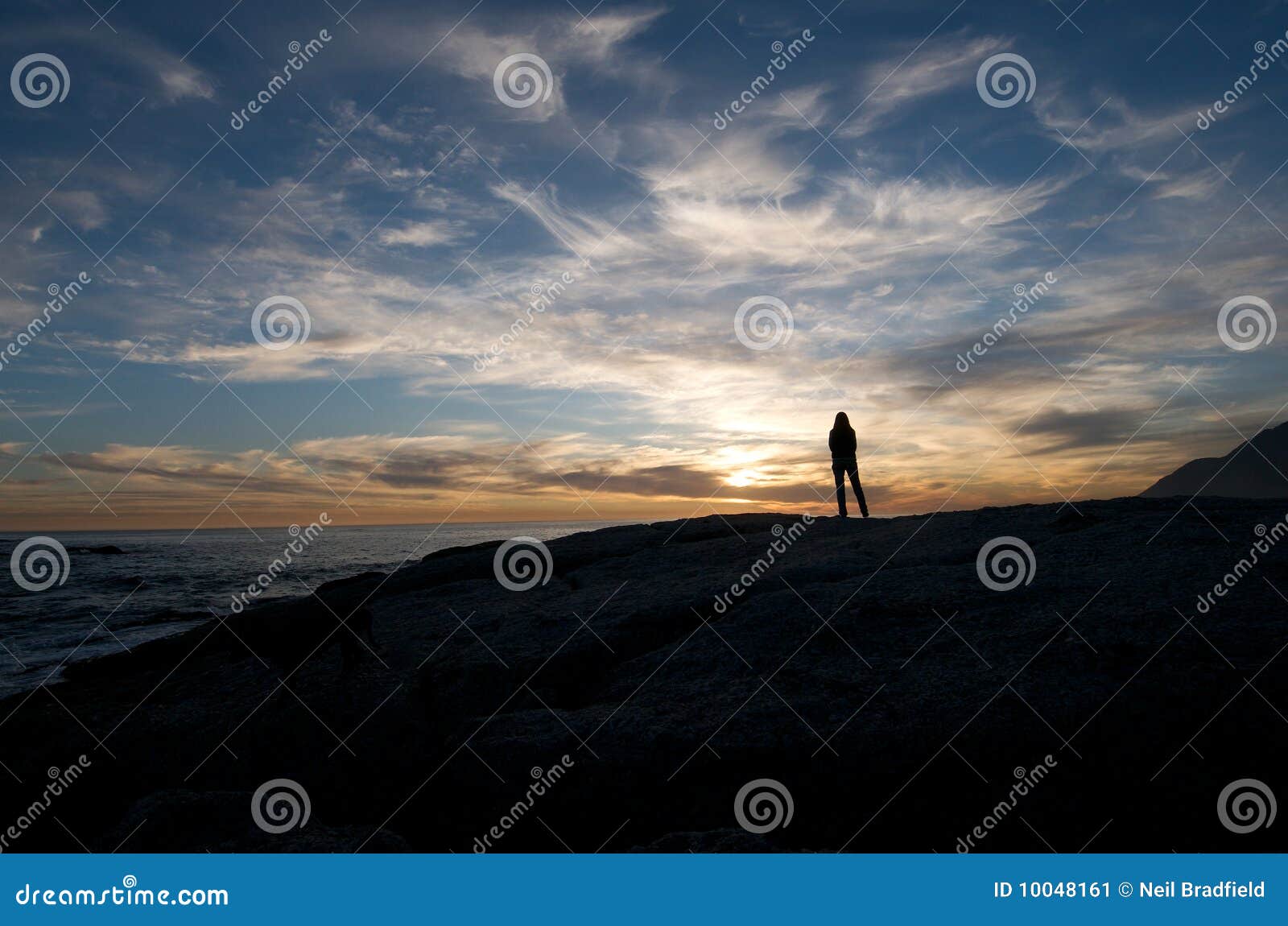 Solitude Sunset stock image. Image of sunset, alone, spiritual - 10048161