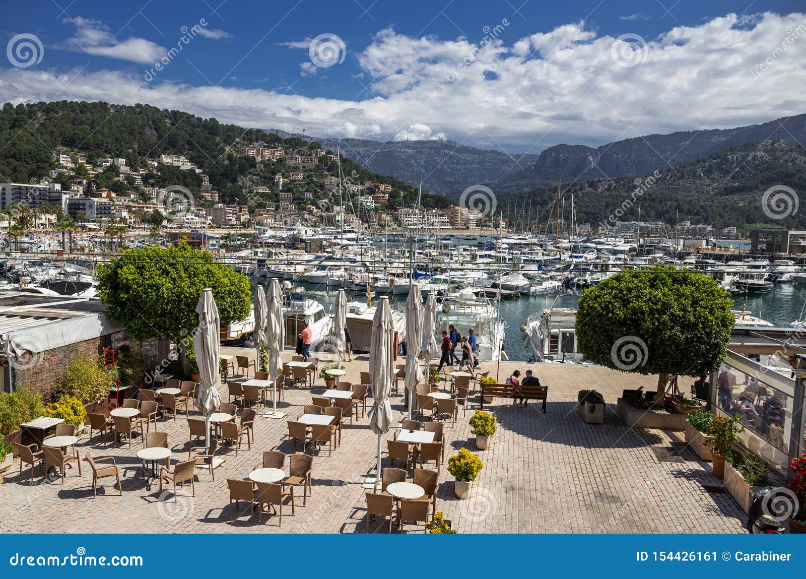 Soller, Spain - June, 19, 2021: Historical Wooden Tramway Of Soller On ...