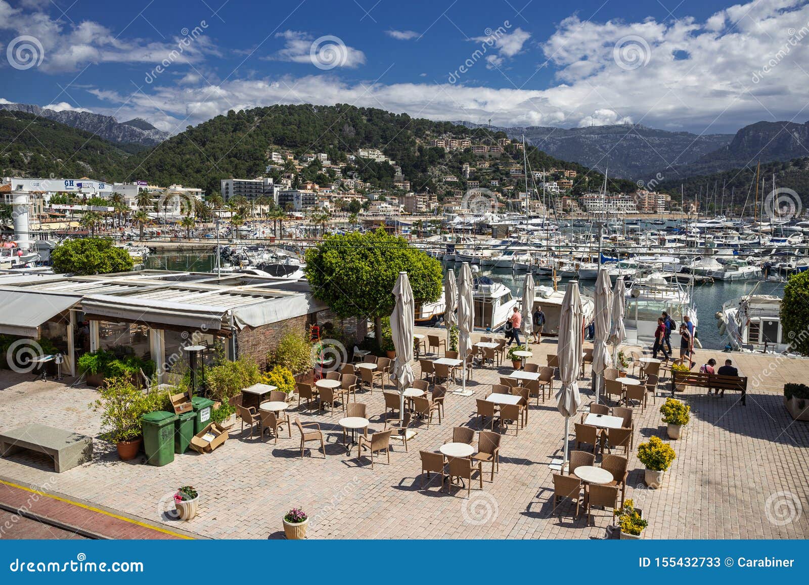 Soller, Spain - June, 19, 2021: Historical Wooden Tramway Of Soller On ...