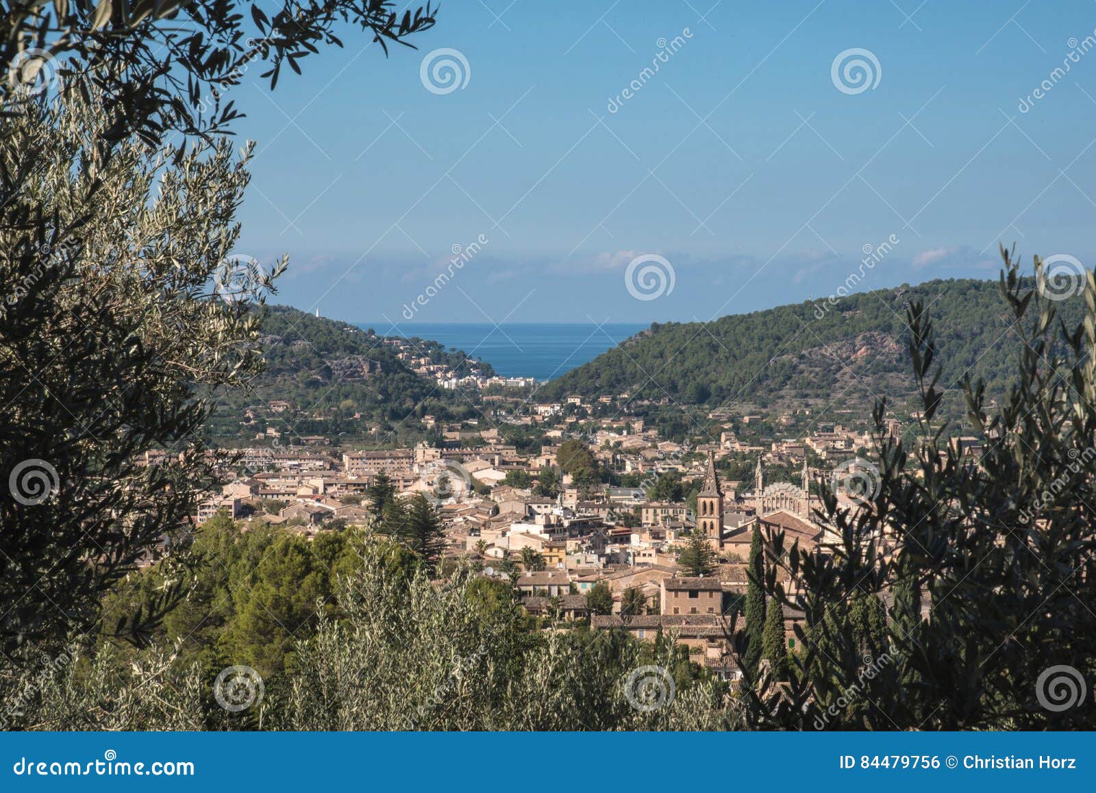 Soller stock photo. Image of overview, tourist, city - 84479756