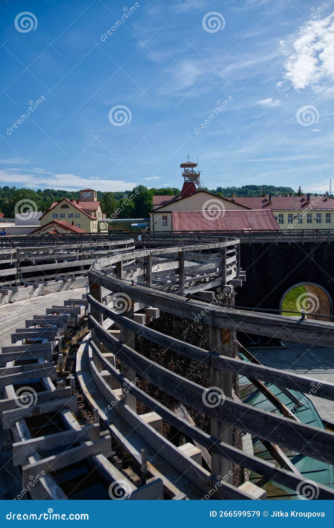 Overhead Footbridge Next To the Salt Mine Wieliczka Stock Image - Image ...