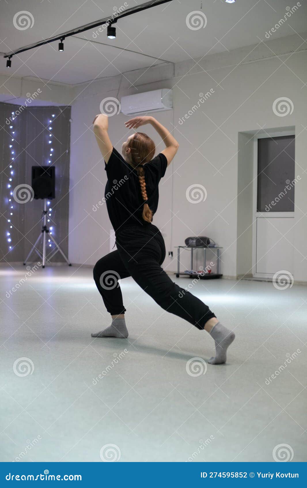 Solo Dance Training Plastic Performance Movement Choreography Stock ...