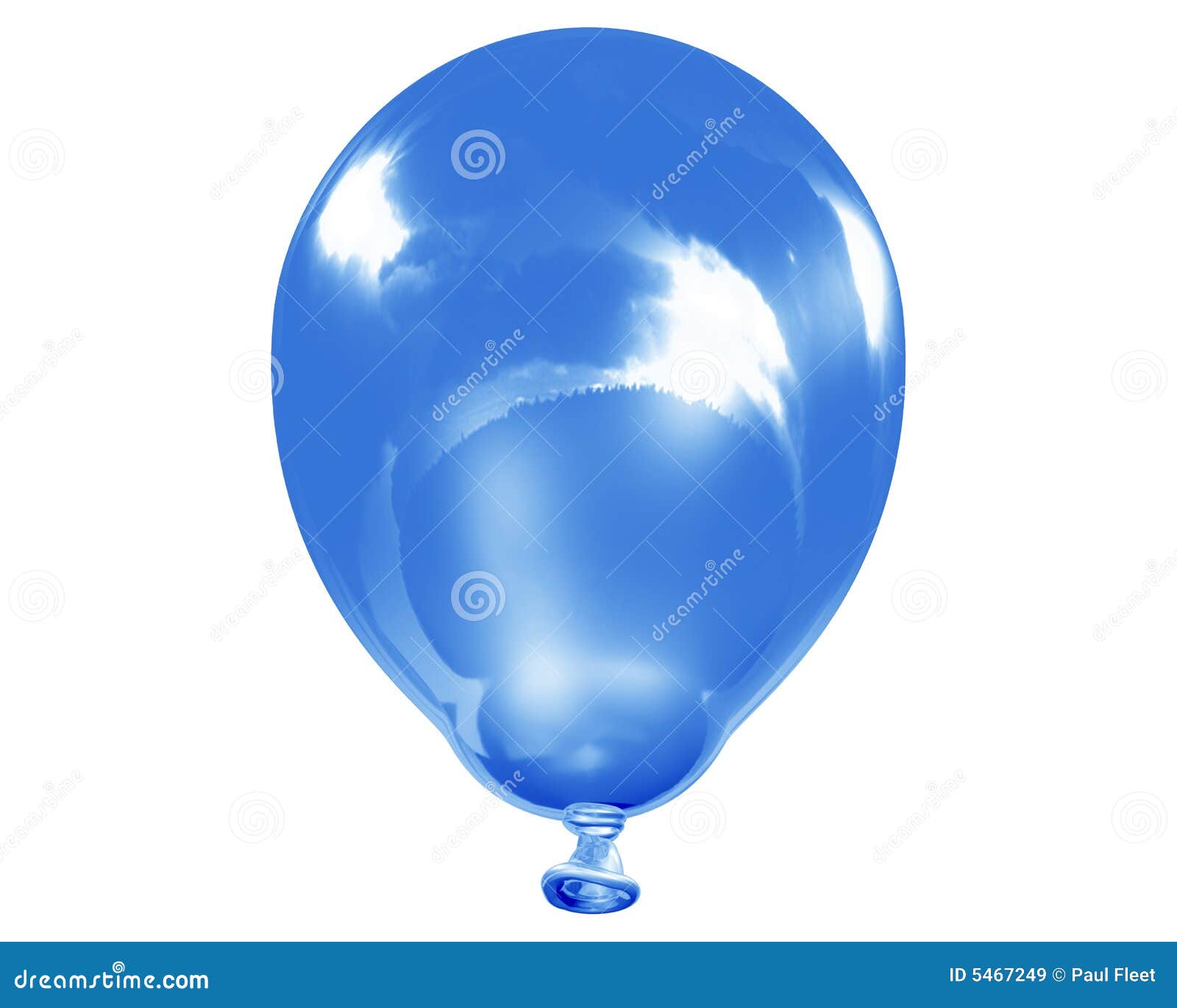 Solo globo azul reflexivo stock de ilustración. Ilustración de azul ...