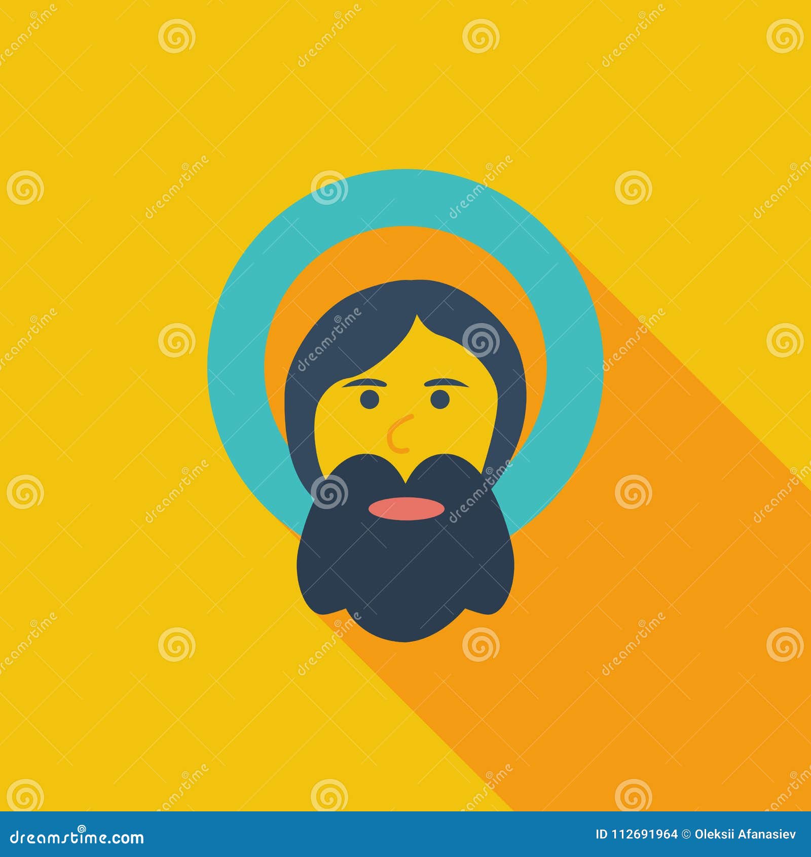 Solo icono de dios ilustración del vector. Ilustración de cristo ...