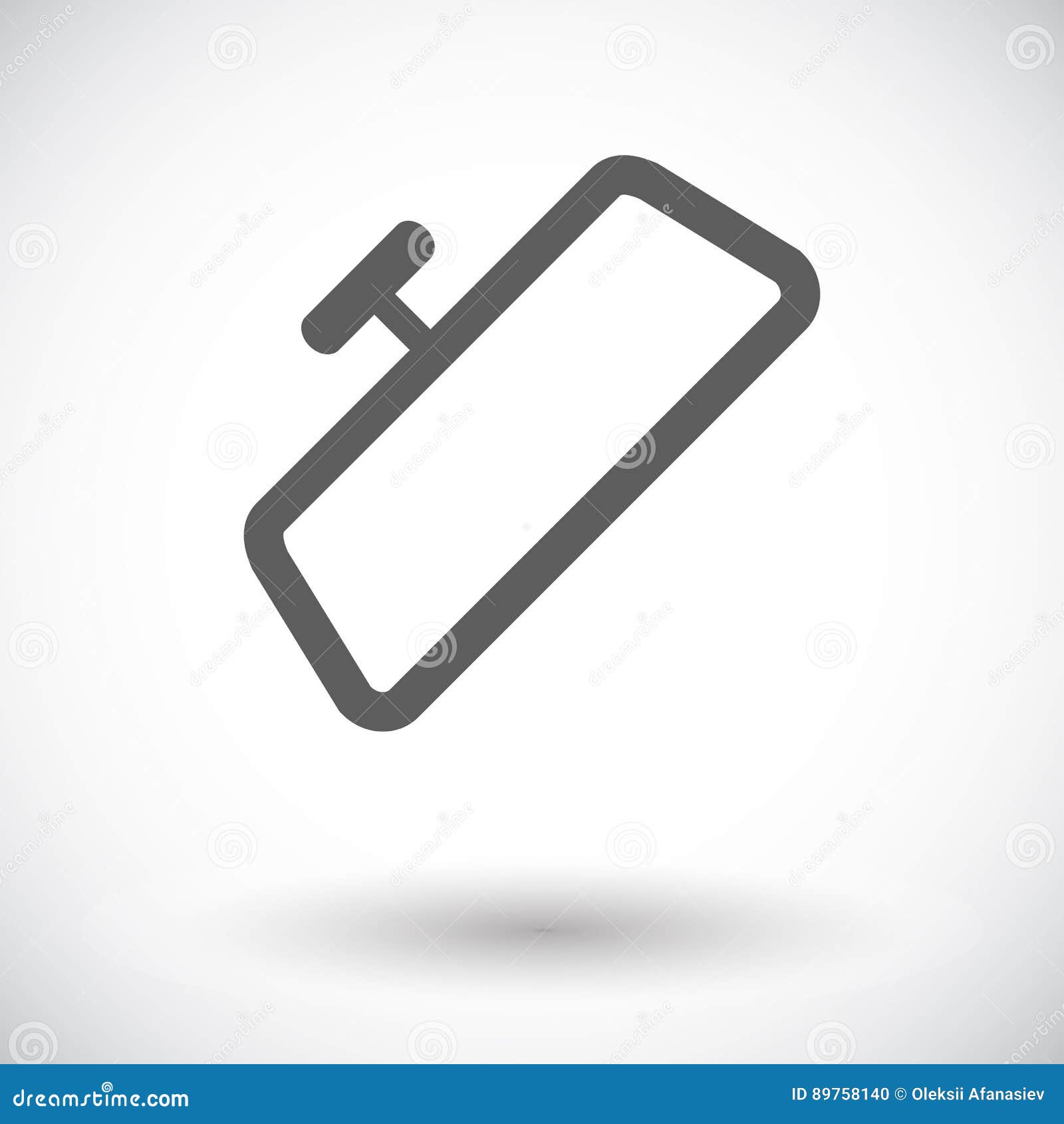 Solo icono del espejo ilustración del vector. Ilustración de vector ...