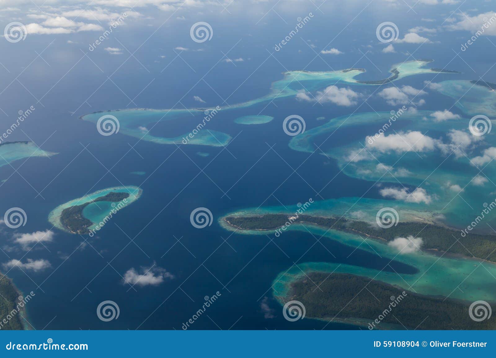 Solomon Islands Aerial View Stock Photo - Image of blue, lagoon: 59108904