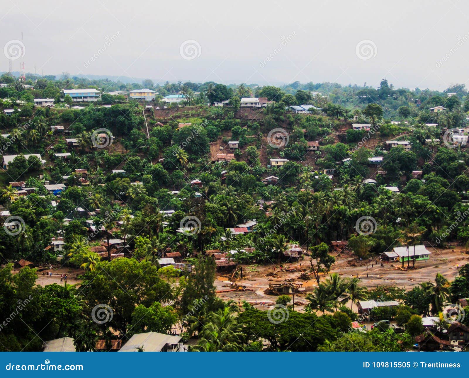 Solomon Islands Cyclone and Flooding Stock Image - Image of wind ...