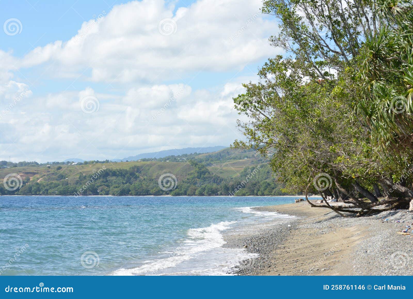 Solomon Islands Have Many Beautiful Beaches.this is Bisivotu Stock ...