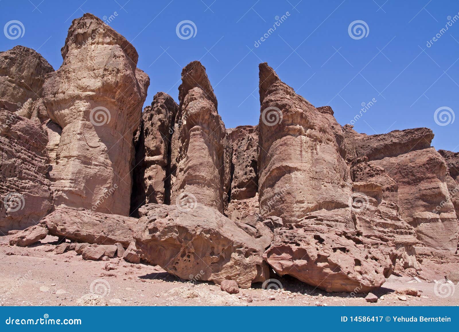 Solomon s Pillars stock image. Image of negev, pillar - 14586417