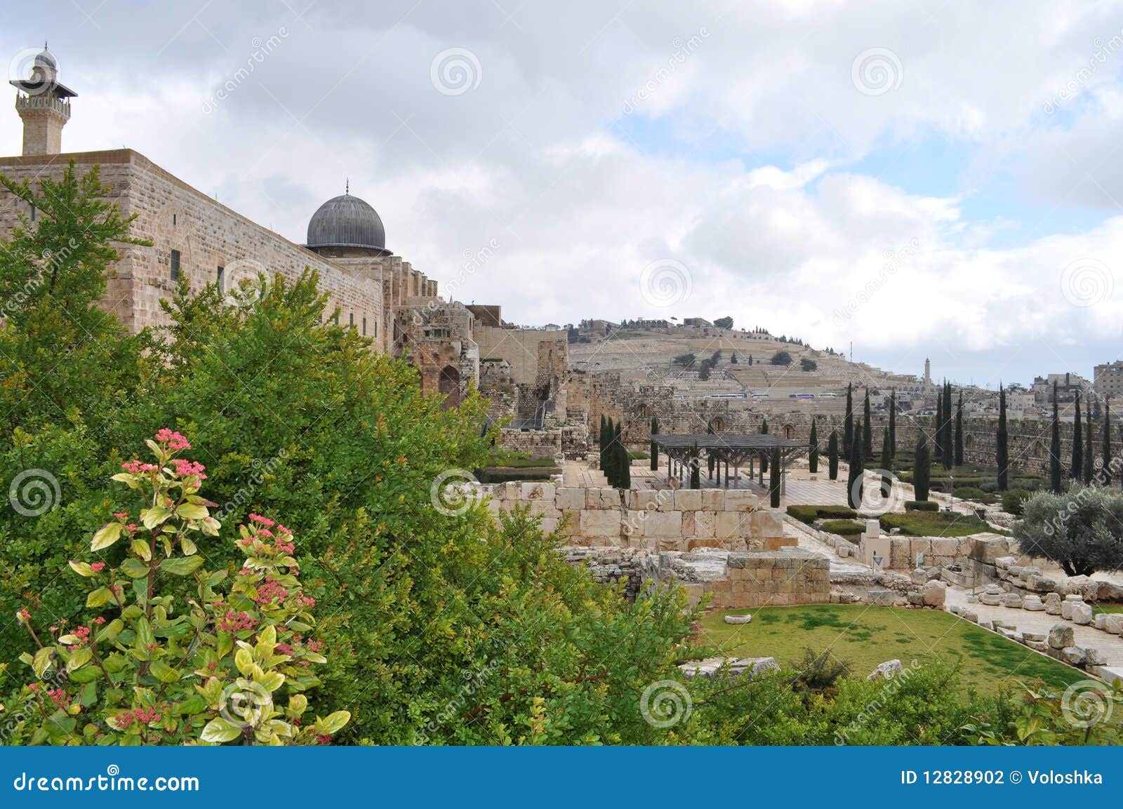 Solomon S Temple and the Wailing Wall Stock Photo - Image of church ...