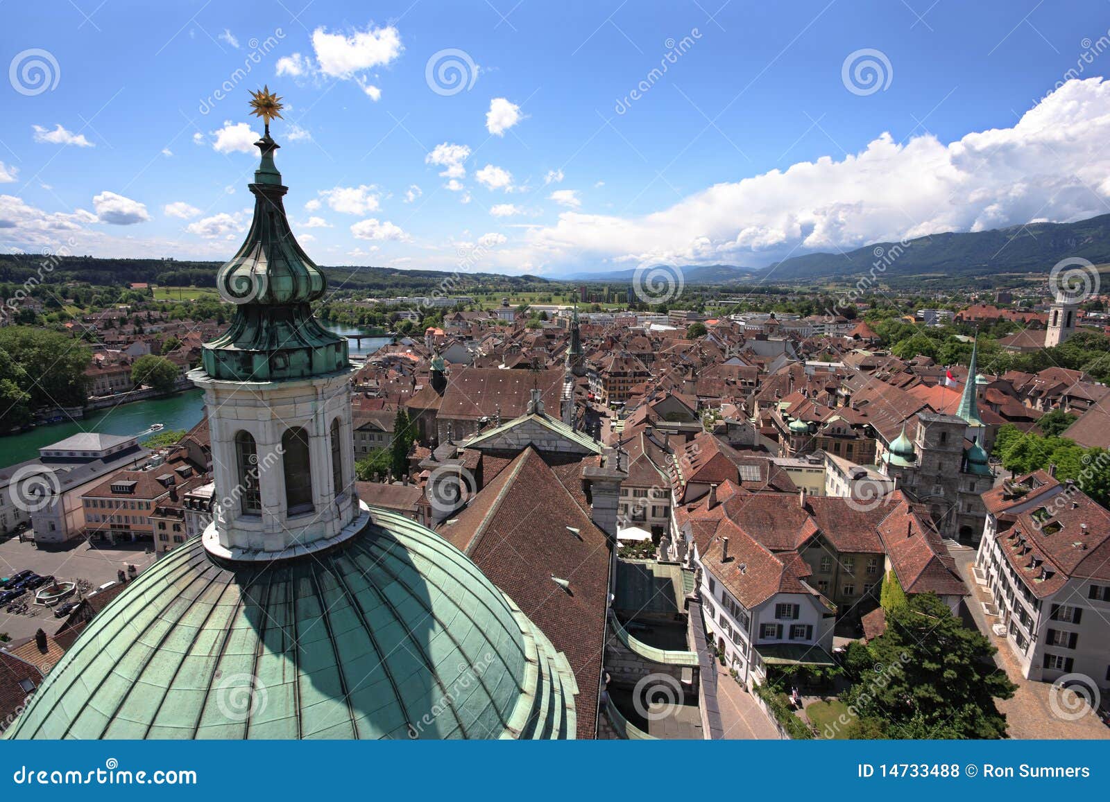 Solothurn Suiza foto de archivo. Imagen de horizonte - 14733488