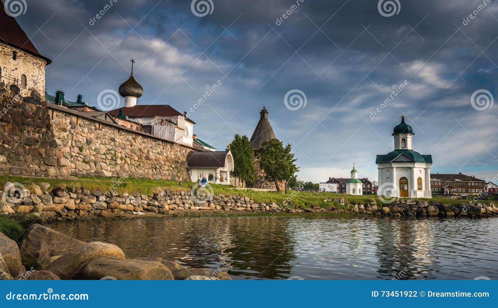 Solovetskiye Kremlin stock photo. Image of anzer, white - 73451922