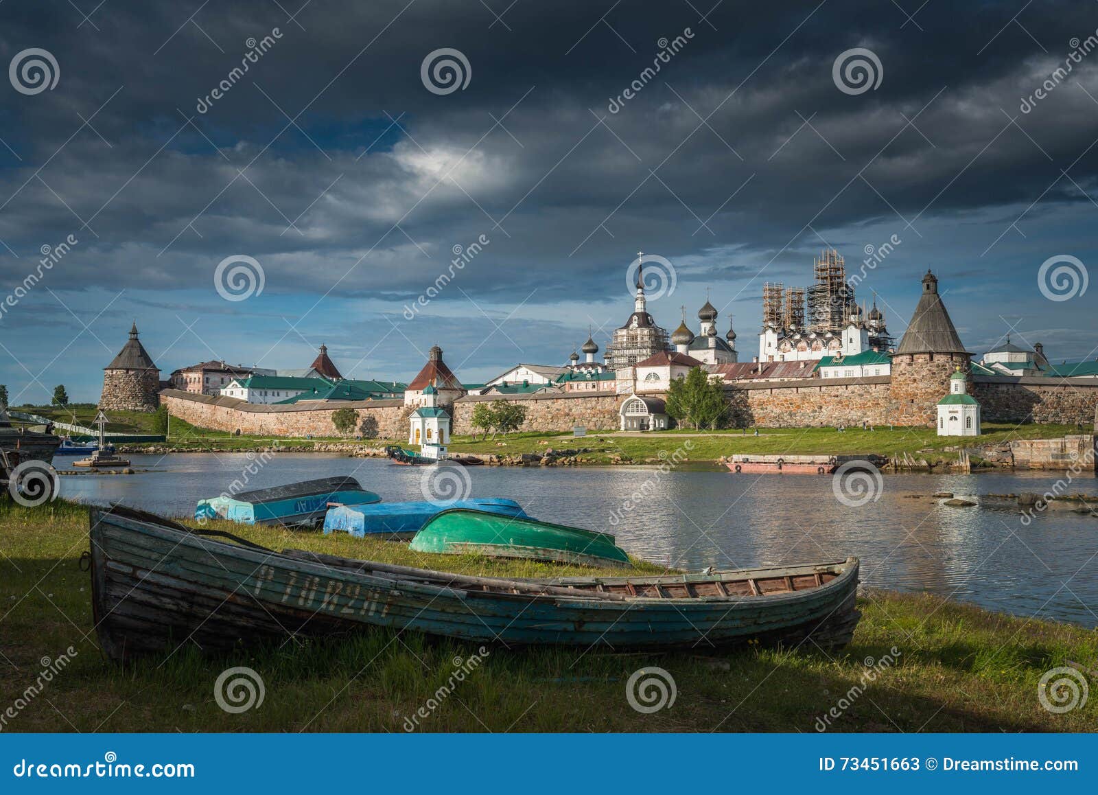 Solovetsky Islands editorial stock photo. Image of anzer - 73451663