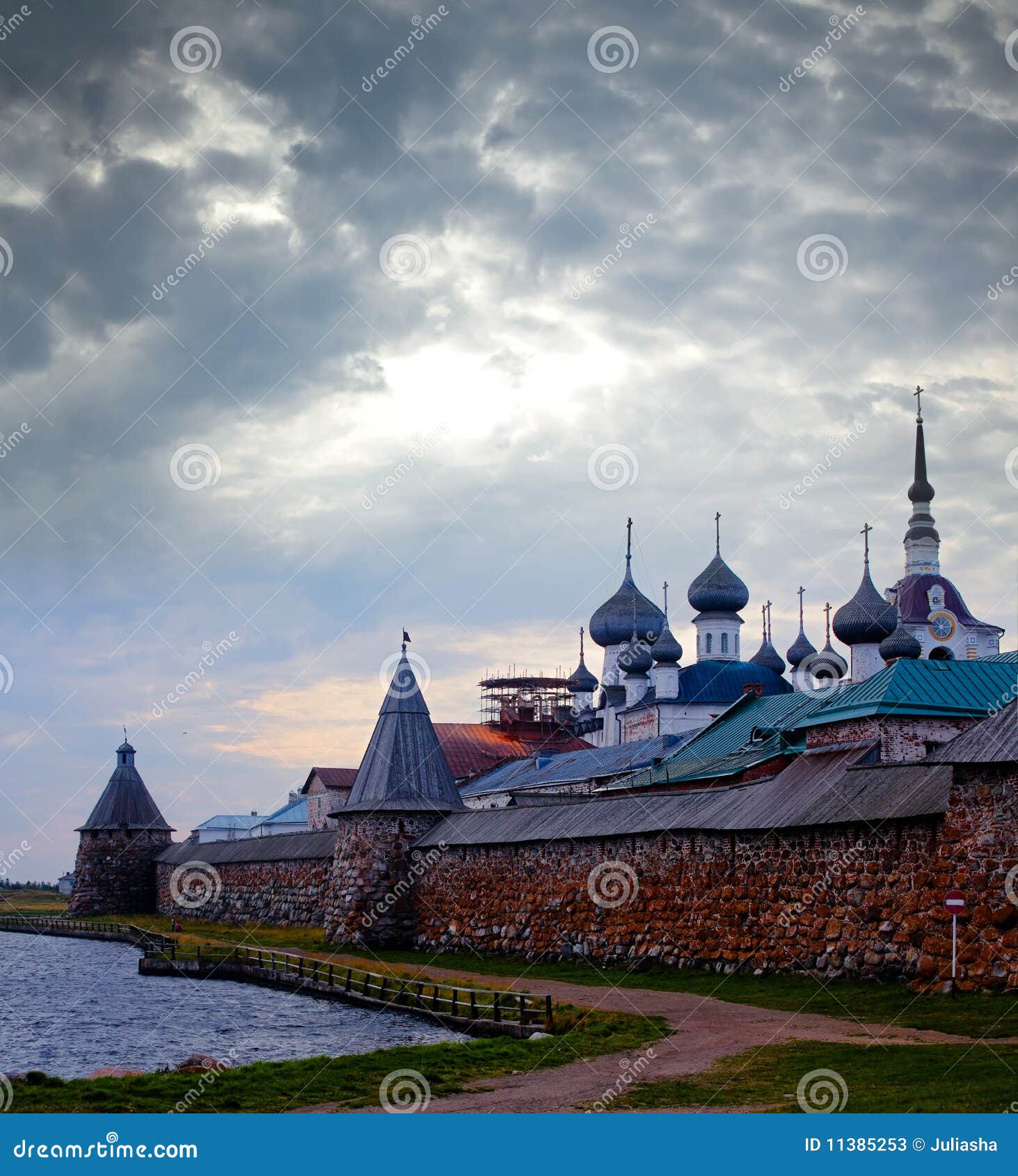 Solovetsky Monastery stock image. Image of domes, island - 11385253