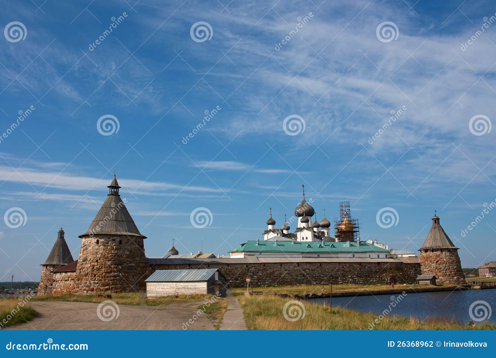 Solovetsky Monastery, Russia Stock Photo - Image of famous, clouds ...
