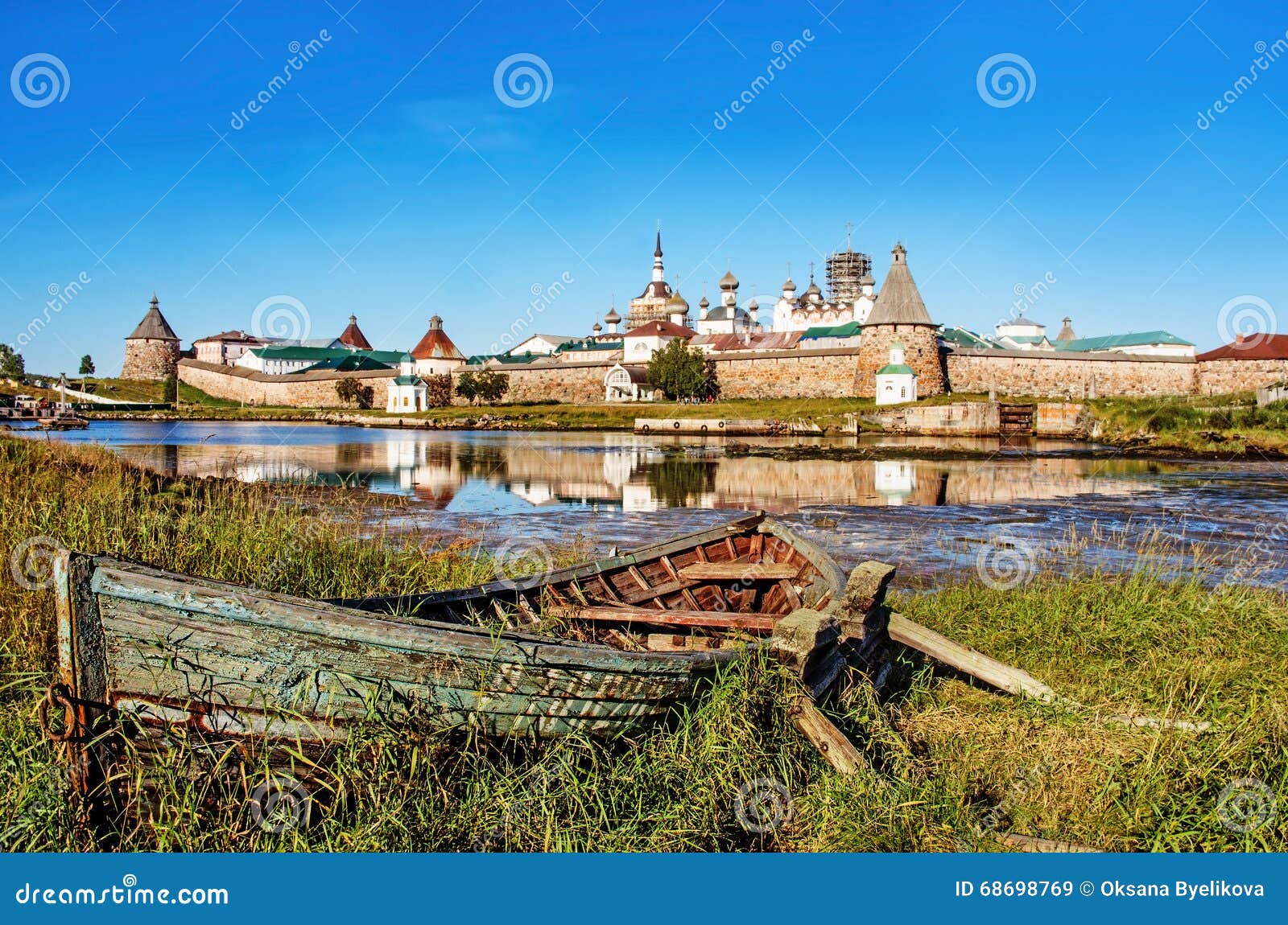The Solovetsky Monastery on the Solovetsky Islands, Russia. Stock Image ...