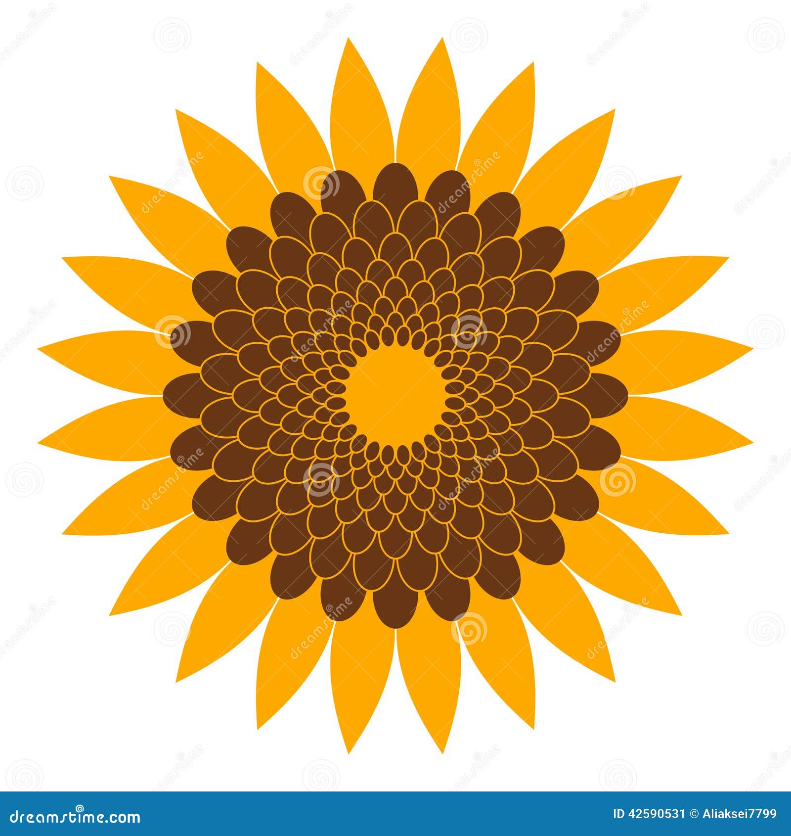 Solros vektor illustrationer. Illustration av solros - 42590531