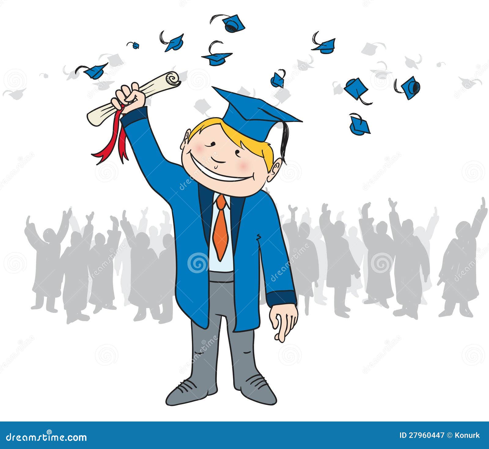 Soltero feliz ilustración del vector. Ilustración de sonriente - 27960447