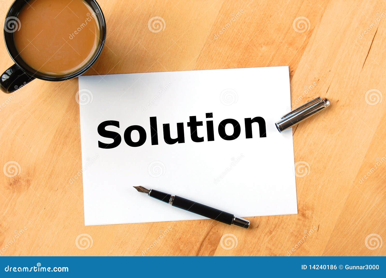 Solution stock photo. Image of desk, concept, paper, finance - 14240186