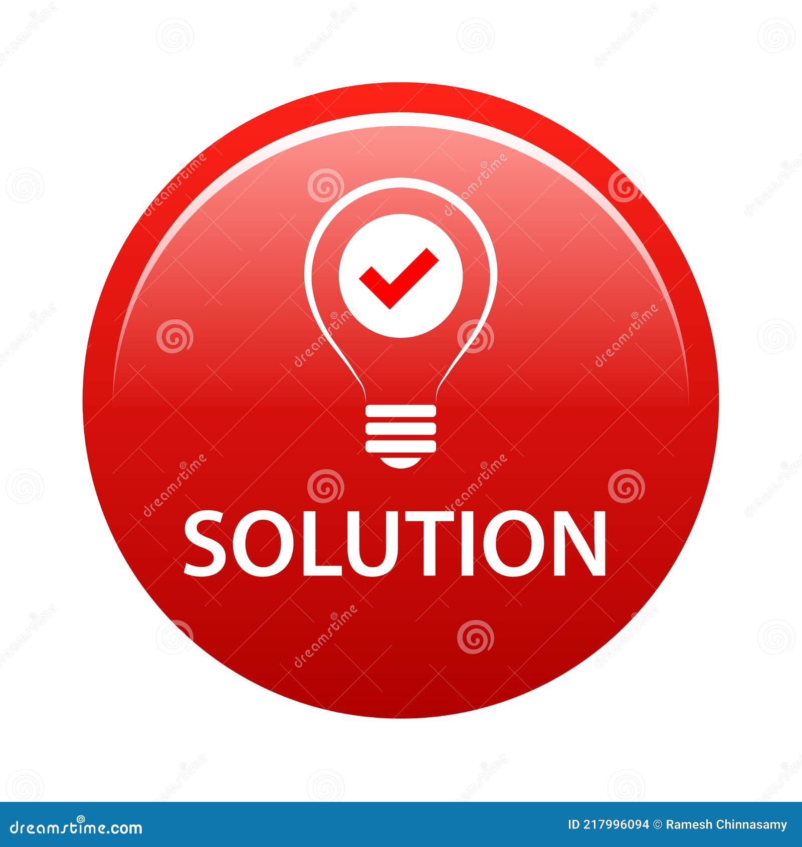 Solution button stock vector. Illustration of expert - 217996094