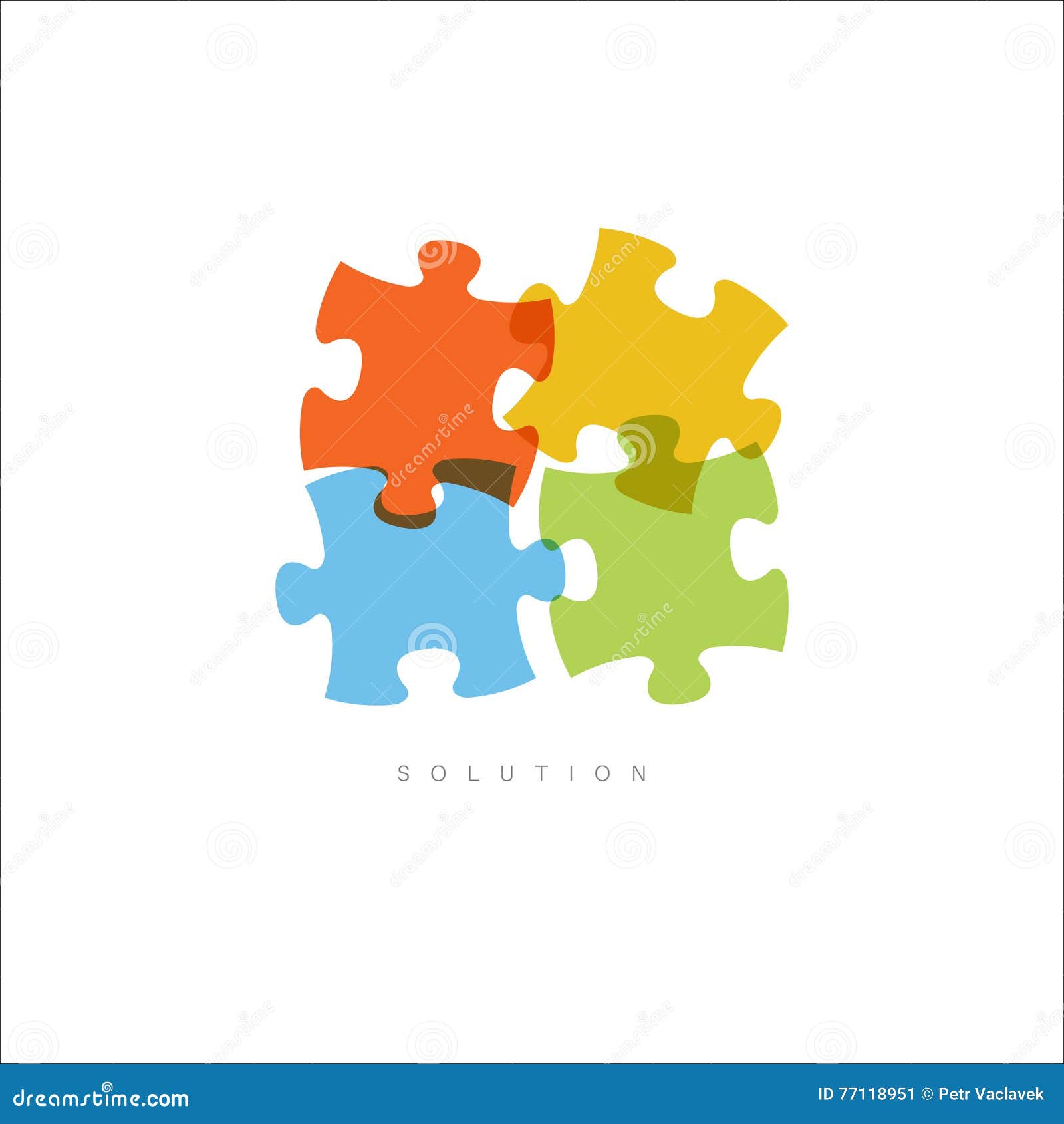 Solution - Abstract Vector Puzzle Concept Stock Vector - Illustration ...